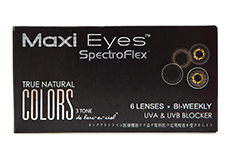 Maxi Eyes True Natural Colors 3 Tone (Bi-Weekly) (6 Pack) : - QUICKLENS